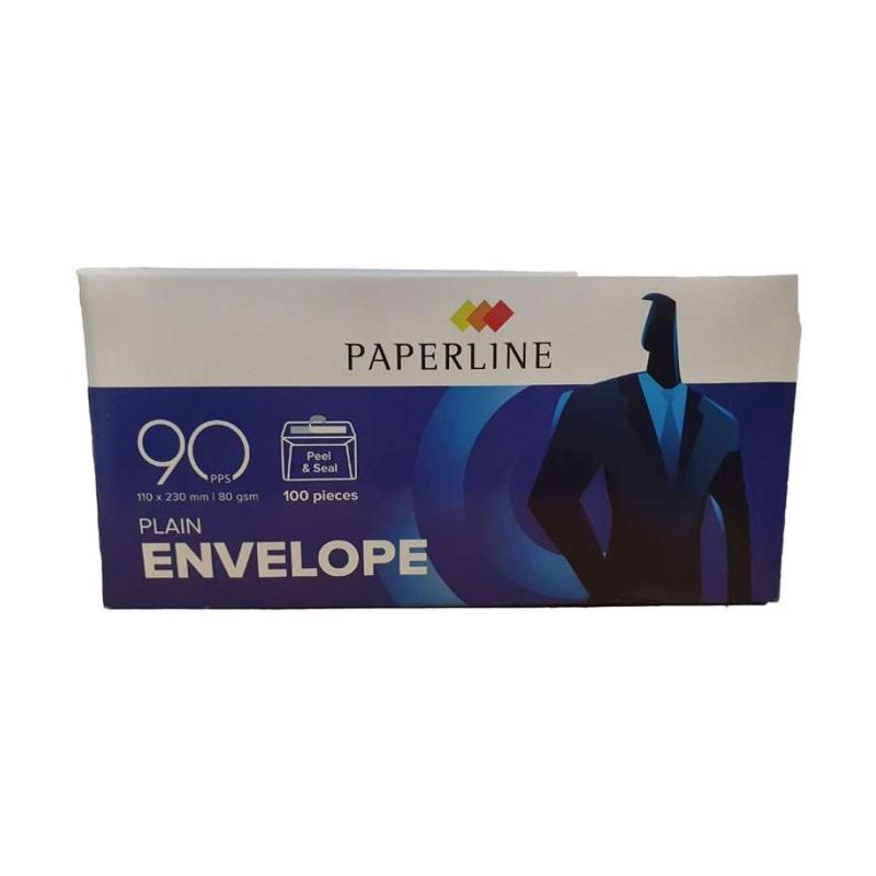 Jual Paperline DL Putih Polos 90 Amplop [110 x 230 mm/80 Gram/100 pcs ...