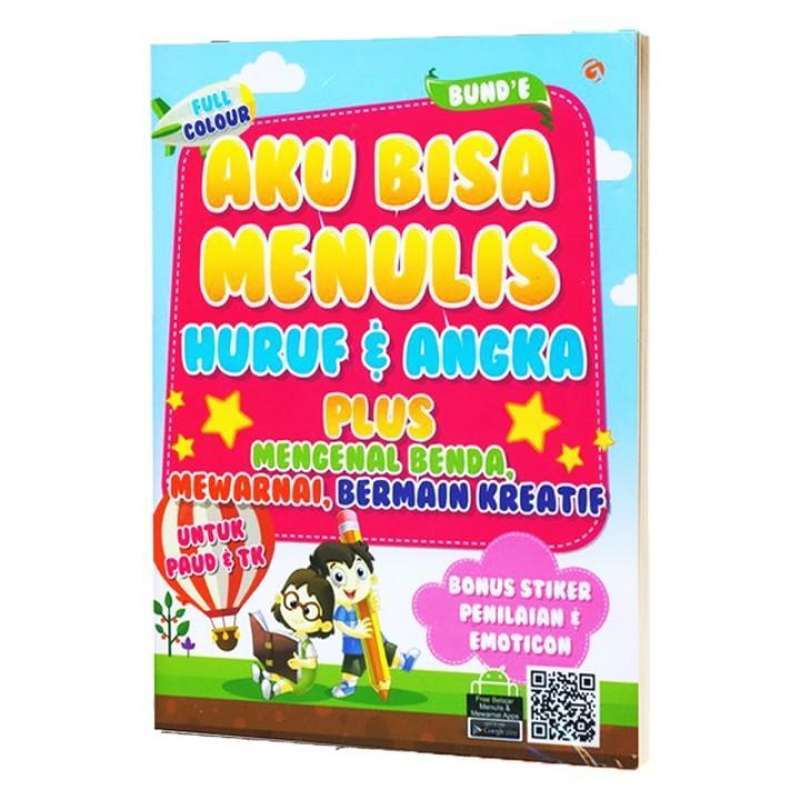 Jual Aku Bisa Menulis Huruf & Angka Plus Mengenal Benda,mewarnai ...