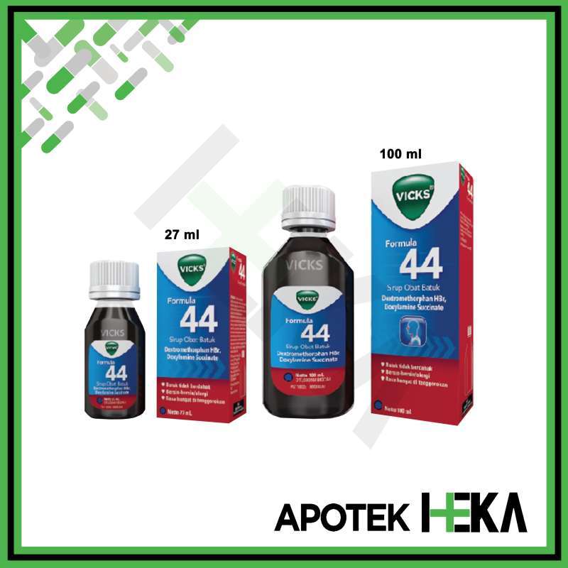 Jual Vicks Formula 44 - Sirup Obat Batuk Tidak Berdahak, Bersin Alergi ...