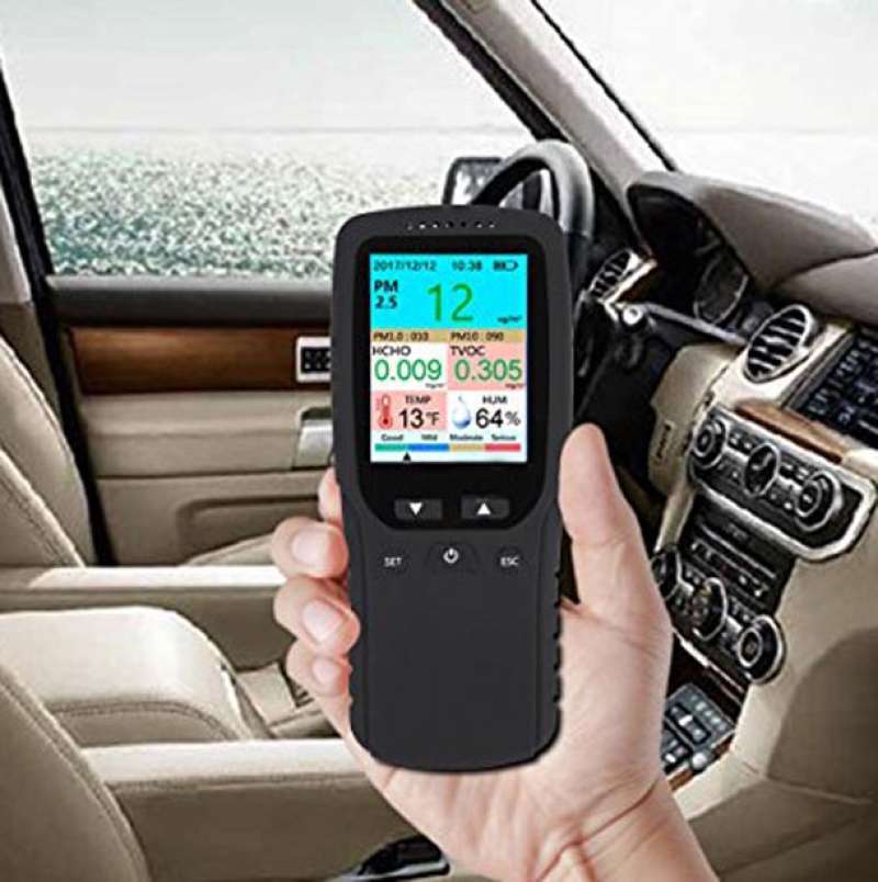 Jual OEM 8 in 1 PM2.5 PM10 Debu Polusi Detector Haze TVOC HCHO Detektor ...