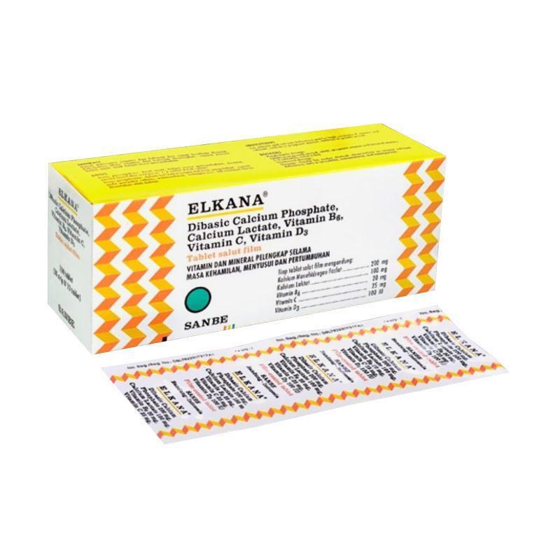 Jual Elkana Tablet Multivitamin & Suplemen [10 Tablet/1 Strip] di ...