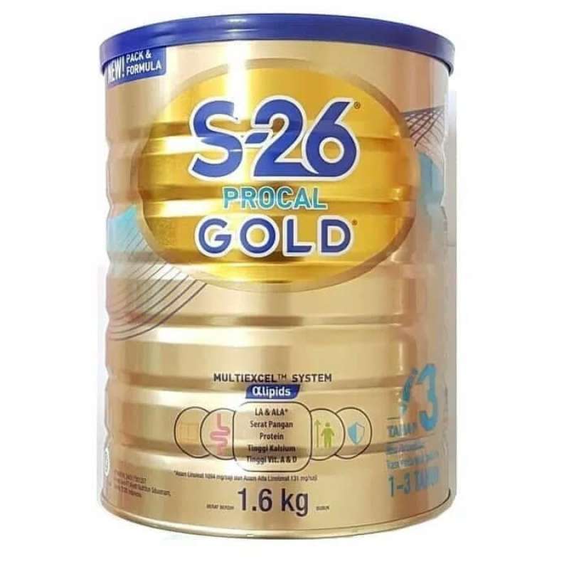 Jual Susu S26 Procal Gold Tahap 3 1600gram Usia 1-3 Tahun/wyeth Susu ...
