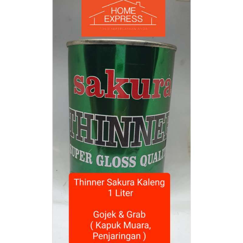 Promo Thinner Sakura Hijau 1 Liter ( Pengencer Cat ) Thiner Tiner ...