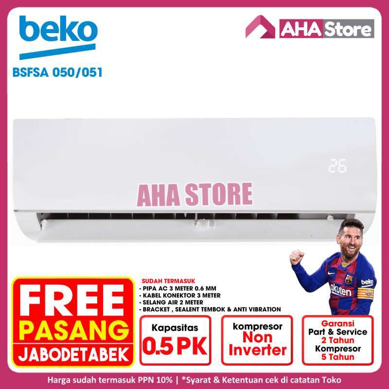 Jual Beko AC Air Conditioner 1/2 PK BSFSA 050/051 di Seller AHA ...