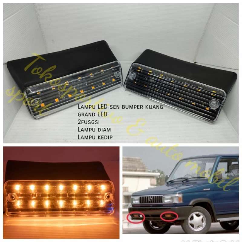 Jual Merklain Lampu LED Sen sein Bumper Depan Toyota kijang grand Led ...