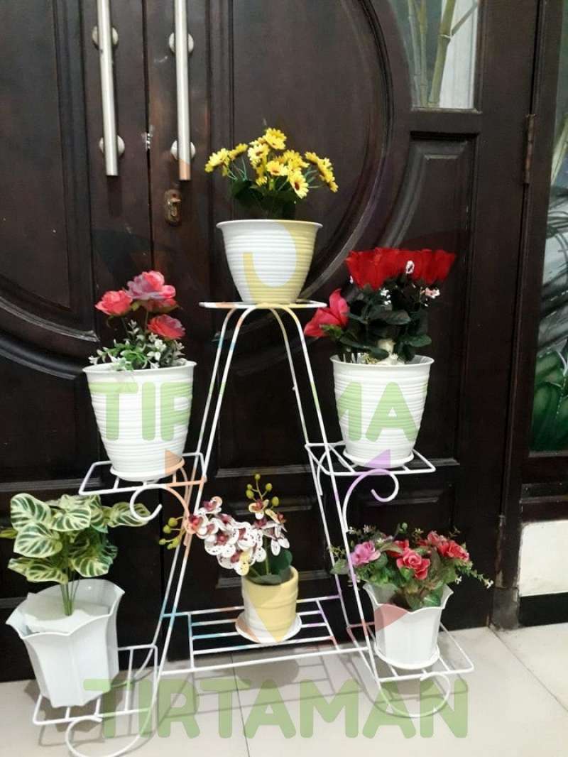 Jual Rak Tanaman Susun 6 (Pot 25 cm Bahan Besi) di Seller Mihome Store ...