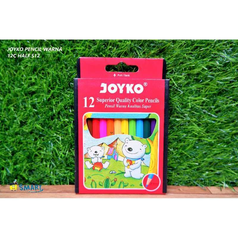 Jual JOYKO PENCIL WARNA 12C HALF S12 di Seller Smart Stationery ...
