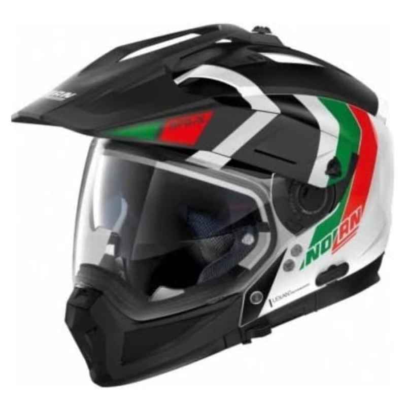 Jual NOLAN N70-2 X N702X DECURIO 34 METAL WHITE GREEN ADVENTURE HELMET ...