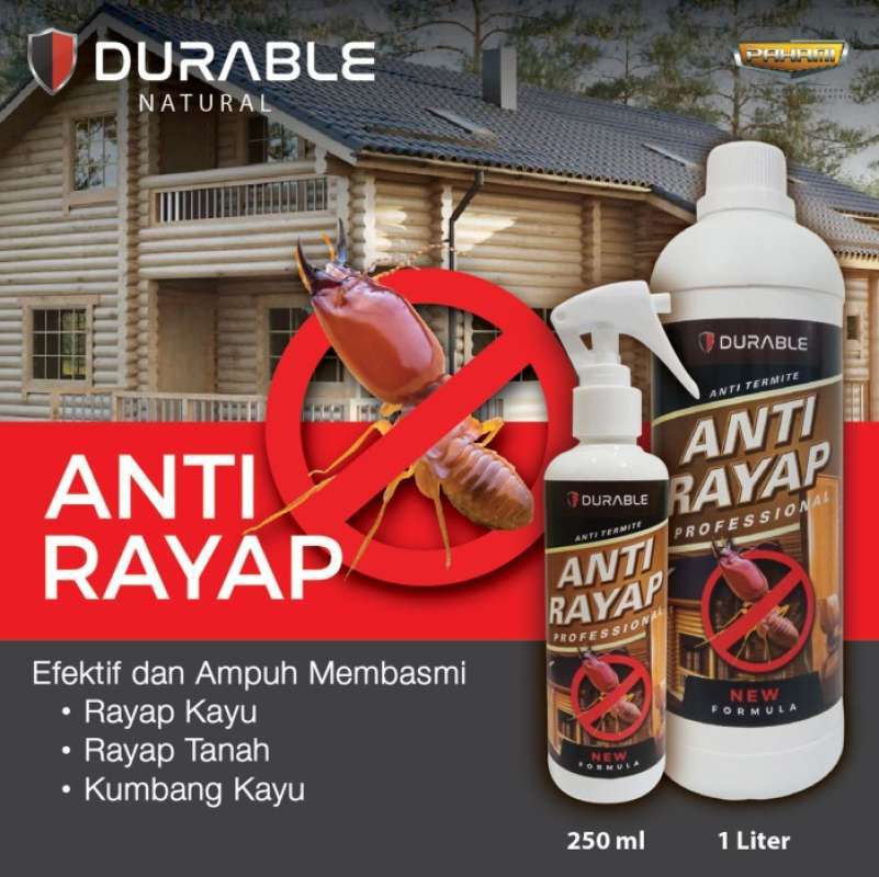 Promo Durable Spray Anti Rayap Kayu Rayap Tanah Dan Kumbang Kayu ...