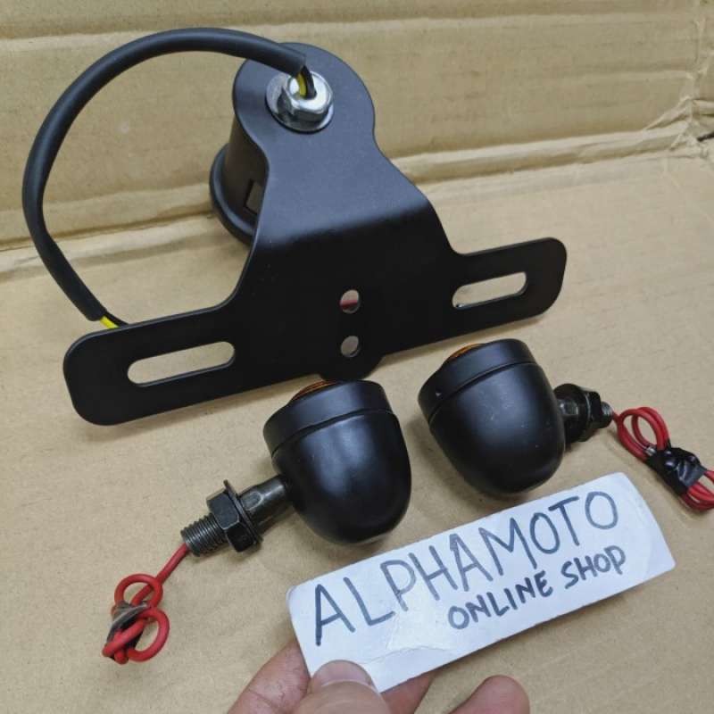 Jual Lampu Rem Dan Sen Custom Japstyle Chopper Klasik Stop Japs Bulat ...