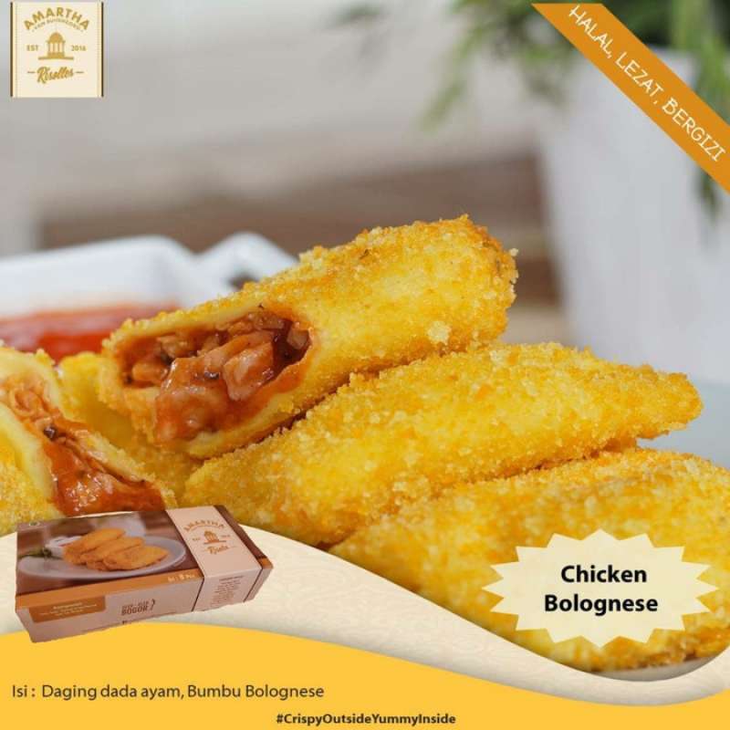 Jual Amartha Risoles Chicken Bolognese Frozen Makanan Beku [8 pcs] di ...