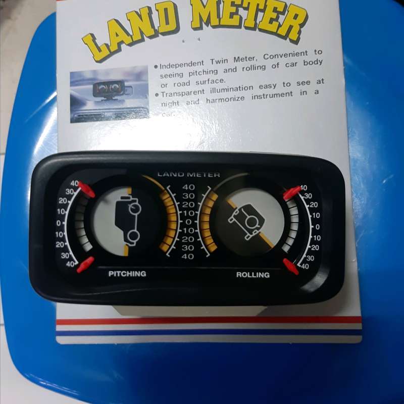 Jual alat ukur kemiringan mobil landmeter offroad land meter tachometer ...