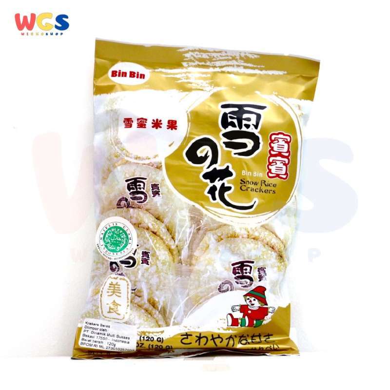 Jual Bin Bin Rice Crackers Snow Rice [120 G] Di Seller Wighoshop ...
