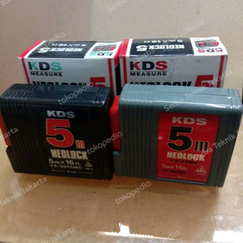 Jual Perkakas Ukur Meteran Kds Neolock 5M - Multivariasi Multicolor di Seller azzastore ...