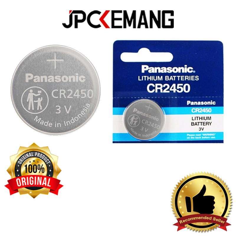 Promo JPC KEMANG Baterai Panasonic CR2450 3V Lithium Coin Battery ORIGINAL Diskon 40% di Seller ...