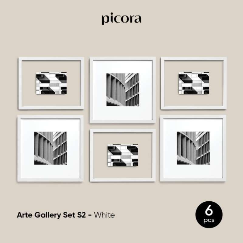 Jual PICORA ARTE Gallery Set S2-Frame Pigura Bingkai Foto Dinding-6pcs ...