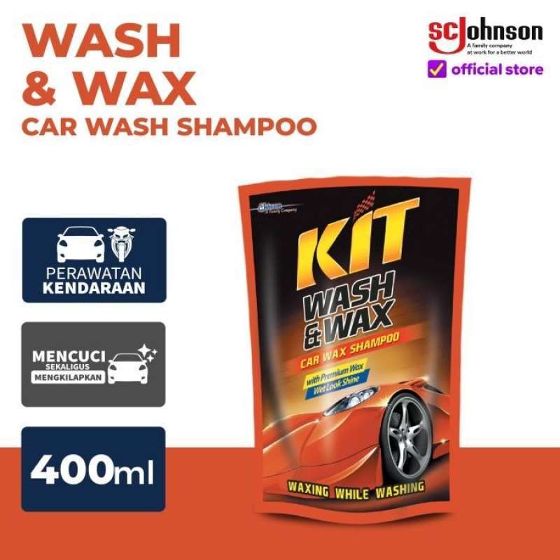 Jual KIT WASH & WAX CAR SHAMPOO REFILL POUCH 400 ml di Seller Adam Dani ...