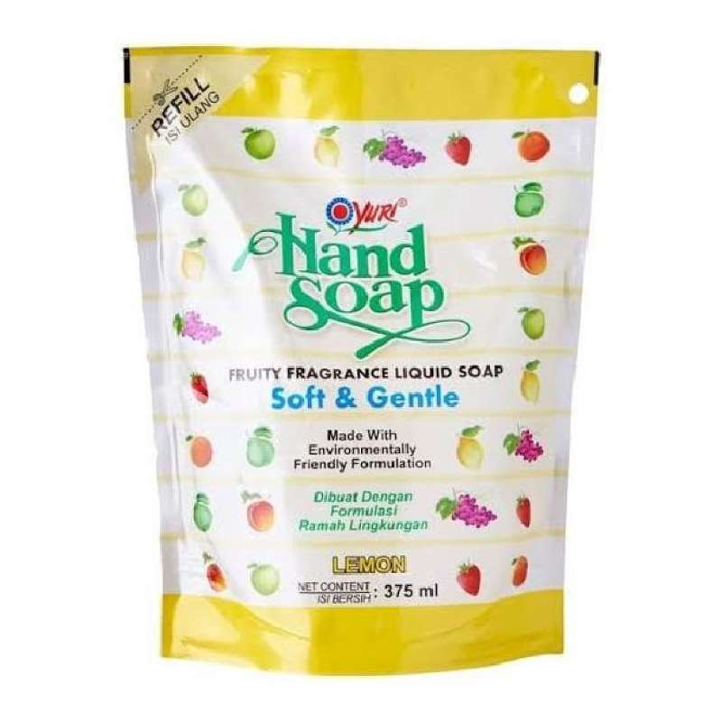 Jual Sabun Cuci Tangan Yuri Hand Lemon Pouch Refill 375 Ml Di Seller ...