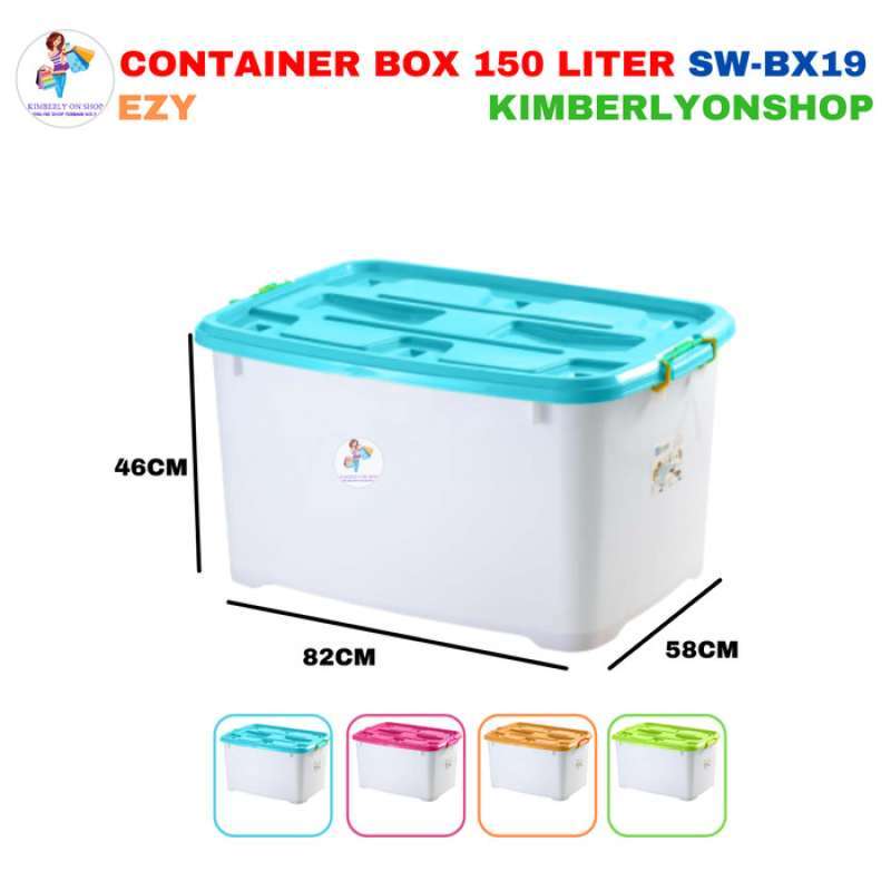 Promo Ezy Container Box 150 Ltr Sw-Bx19 Diskon 23% di Seller FURNITUR ...