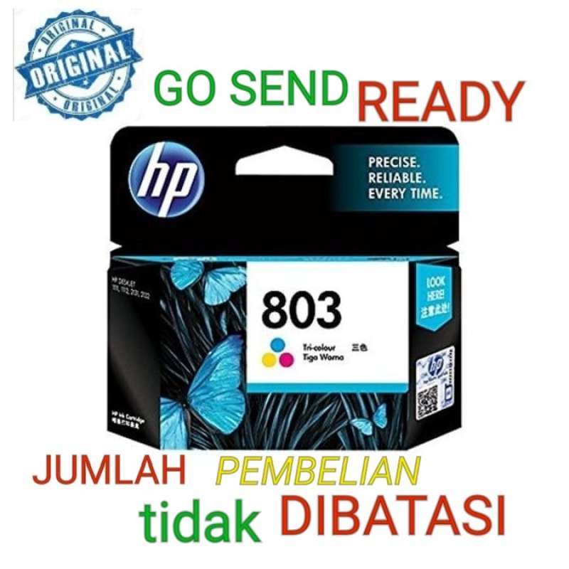 Jual 803 ORIGINAL Black Hitam ECONOMY atau Color Warna Tinta Printer di ...