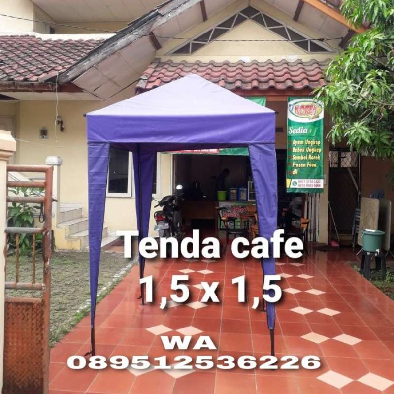 Jual tenda cafe 1,5x1,5 /tenda jualan/tenda murah/tenda stand di Seller Barbersport - Kota ...