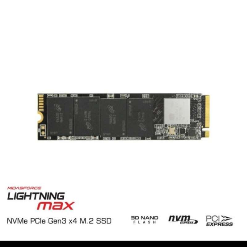 Promo MIDASFORCE LIGHTNING MAX NVMe M.2 PCIe Gen3 x4 SSD 512GB Diskon 9 ...