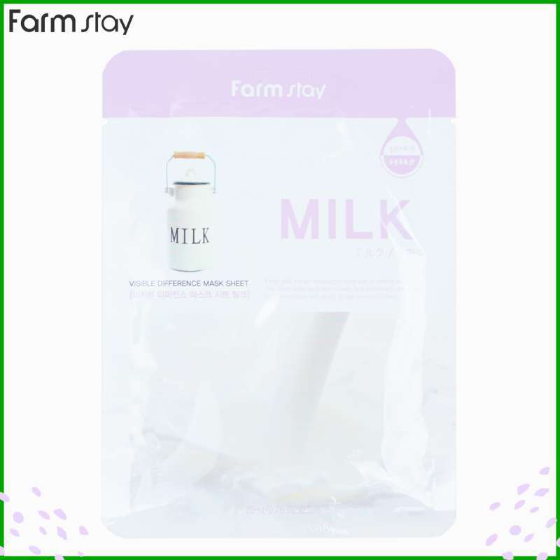 Jual Farm Stay Milk Visible Difference Mask Sheet di Seller Farm Stay ...