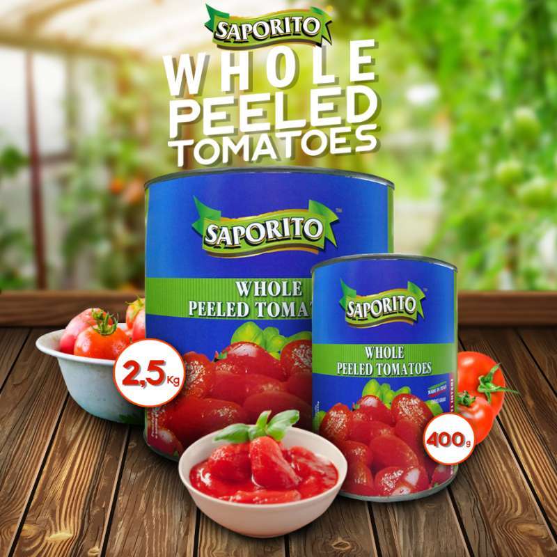Jual Saporito Whole Peeled Tomatoes 2,55 kg di Seller WIGHOSHOP ...