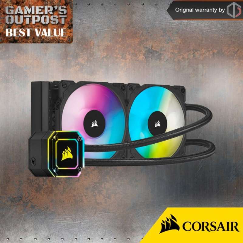 Jual Corsair CPU Cooler iCUE H100i ELITE CAPELLIX Liquid CPU Cooler di ...