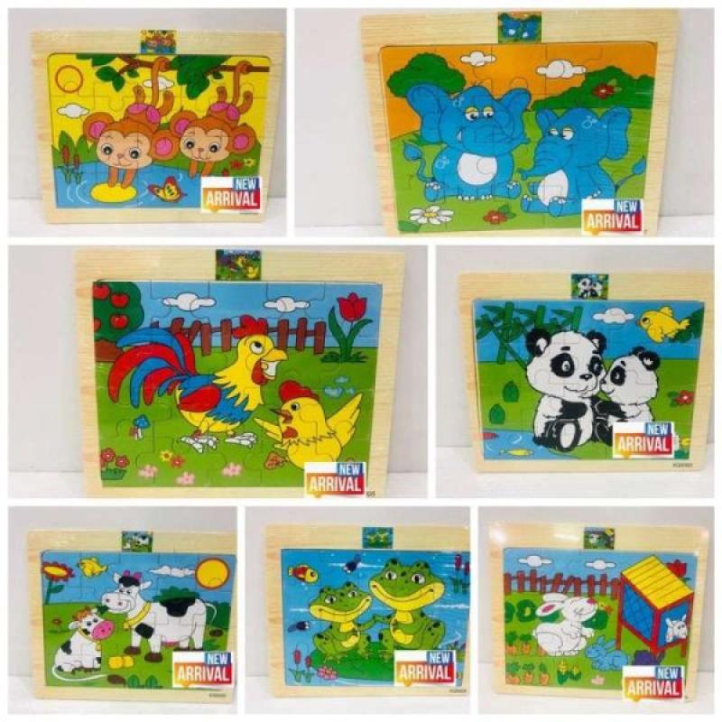 Jual MAINAN PUZZLE KAYU PUZZLE GAMBAR ANIMAL -PUZZLE EDUKASI BONGKAR ...