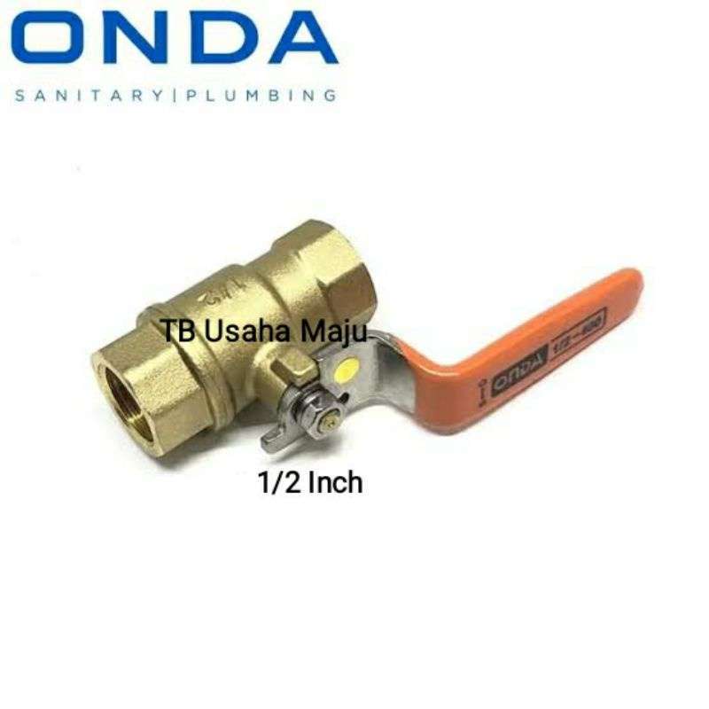 Jual Stop Kran Keran Kuningan Ball Valve Engkol 1/2 Onda di Seller TB Usaha Maju - Kota Medan ...