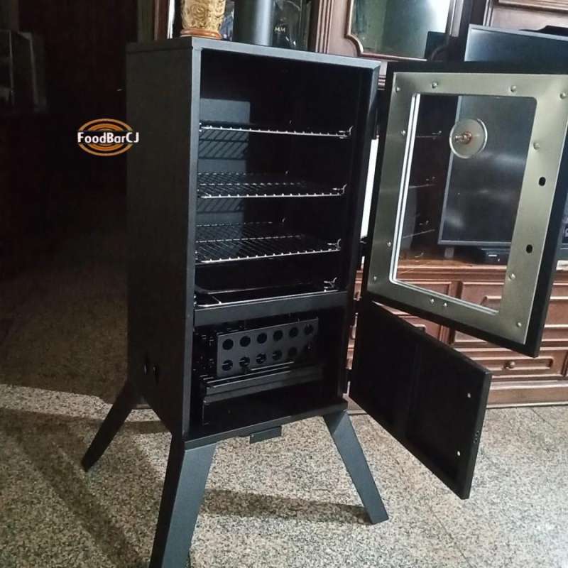 Jual Charcoal Smoker Lemari Asap Stainless Bbq Alat Daging Asap Sei ...