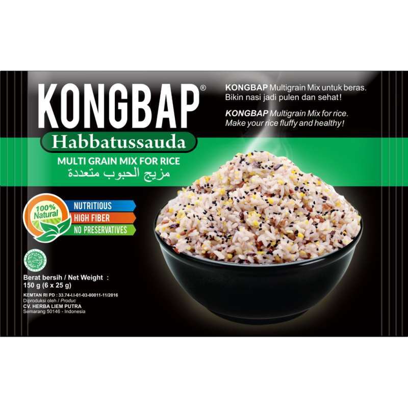 Jual KONGBAP Multi Grain Mix Habbatussauda 150 gr di Seller Mblstore ...