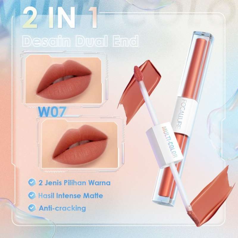 Promo Focallure 2 In 1 Liquid Lipstick Matte Dual Stick Tahan Lama ...