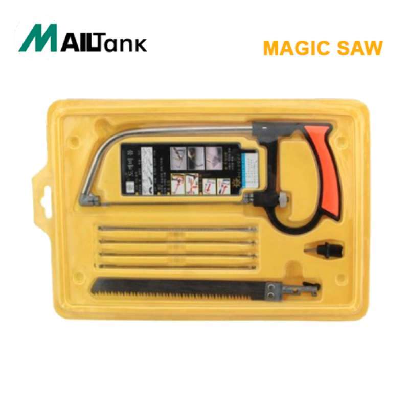 Promo Magic Mini Saw Gergaji Kayu Besi Pipa Multifungsi Set 3 Way Blade ...