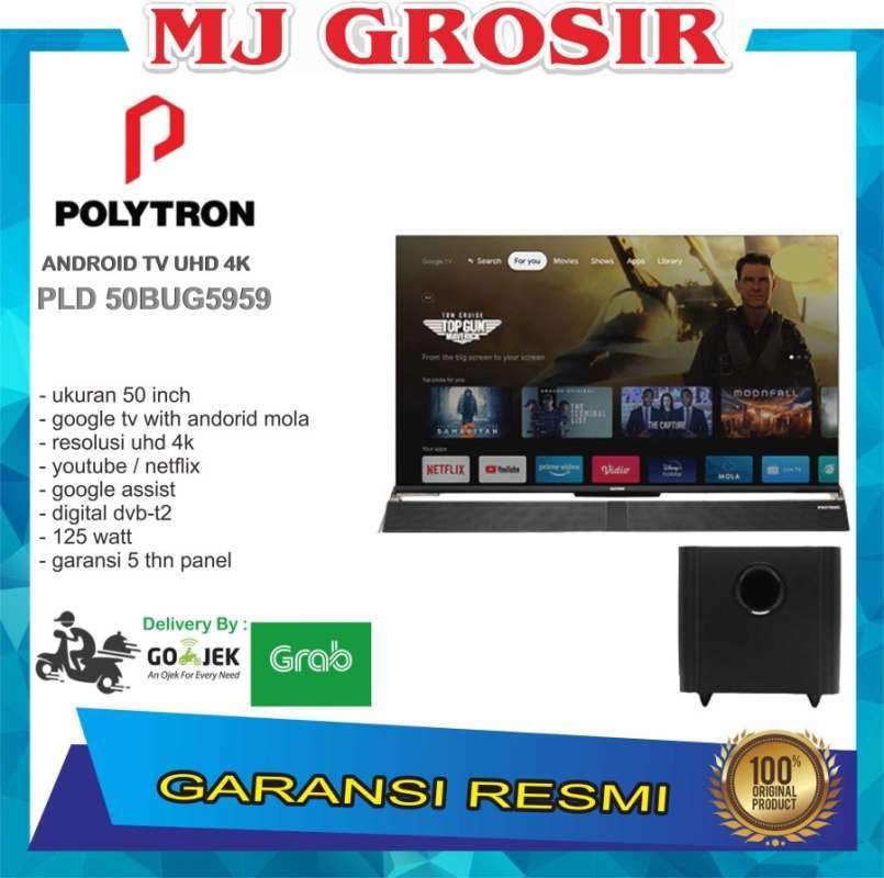 Jual LED TV POLYTRON 50 50BUG9959 50 INCH USB MOVIE ANDROID SOUNDBAR ...