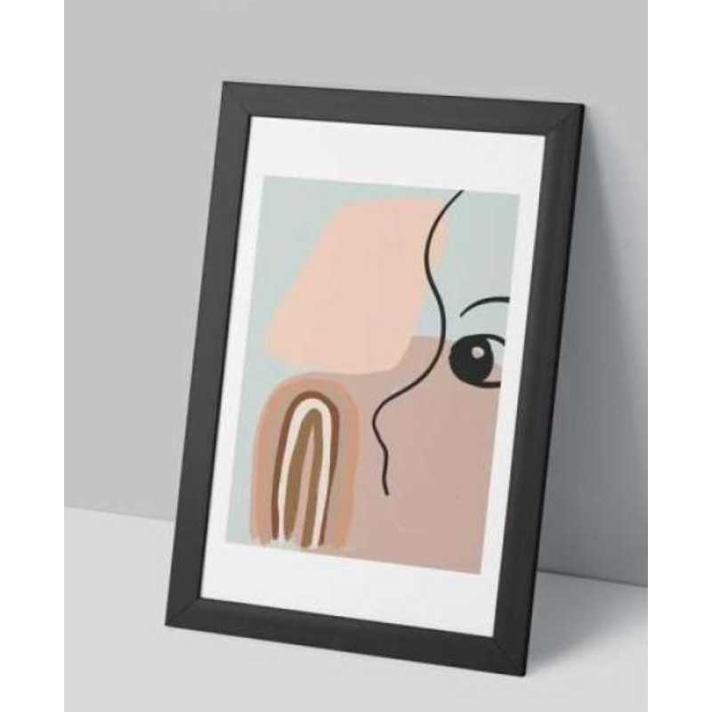 Jual LUKISAN Lukisan Seni Abstrak Minimalis Frame Dekorasi Wallpaper ...