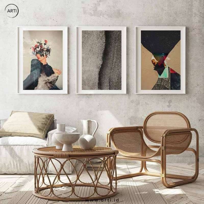 Promo LUKISAN Lukisan Dinding Set - Desert In My Mind - 40x60 Matte ...