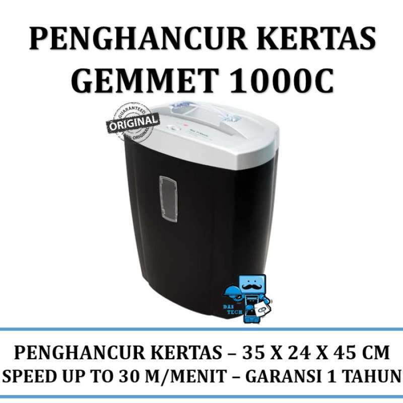 Jual Gemet Penghancur Kertas (paper Shredder) 1000 C Di Seller Thunder ...