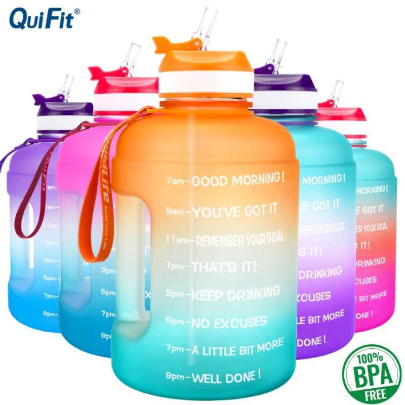 Promo Quifit Botol Air Galon Matte 2,2 L 73Oz, Botol Insulasi Olahraga ...
