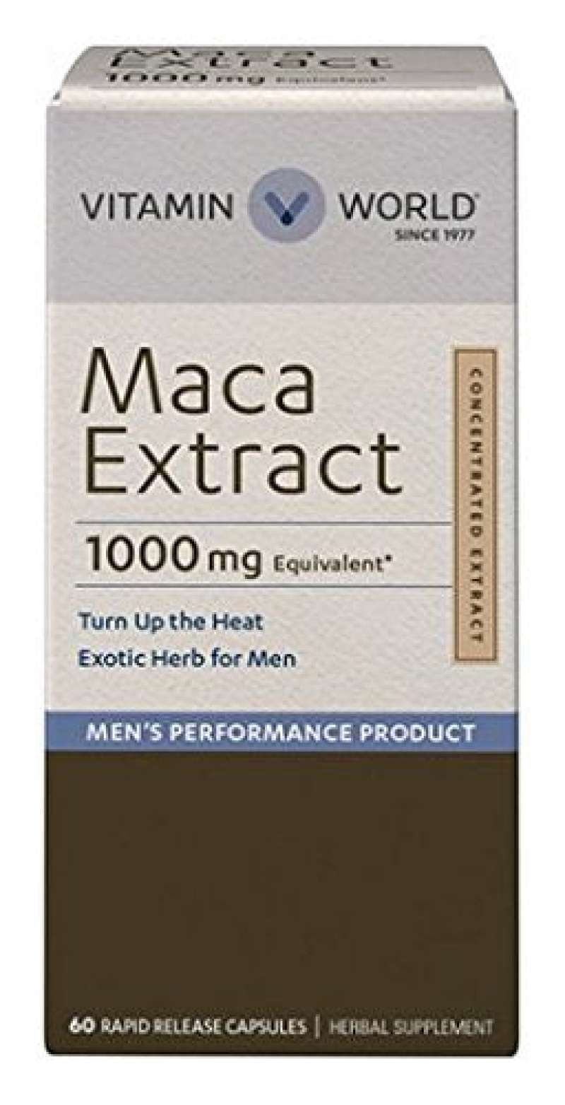 Jual Vitamin World Maca Extract 1000mg, Exotic Herb for Men 60 Capsules di Seller mimasell ...