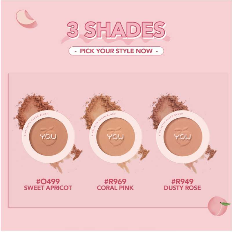 Promo [new] You Simplicity Flush Blush | Natural Face Cheek | Pigmented ...