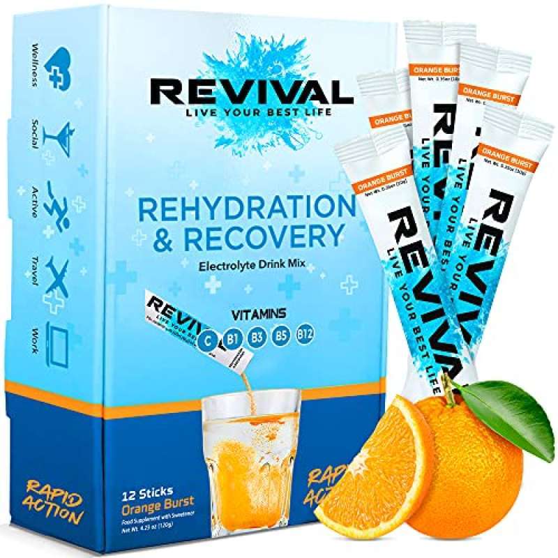Jual Revival Hydration Electrolytes Powder Packets - Rehydration ...