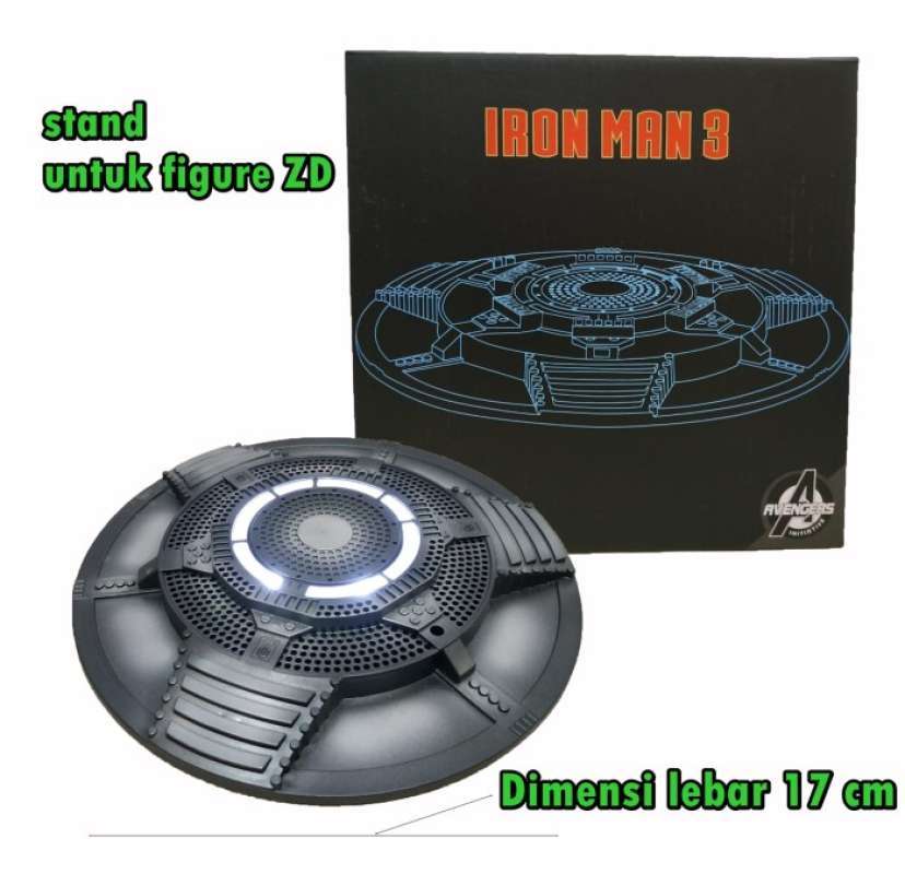 Promo Hall of Armour Centre Stage with LED Base Iron Man 3 LED-Lighted ...