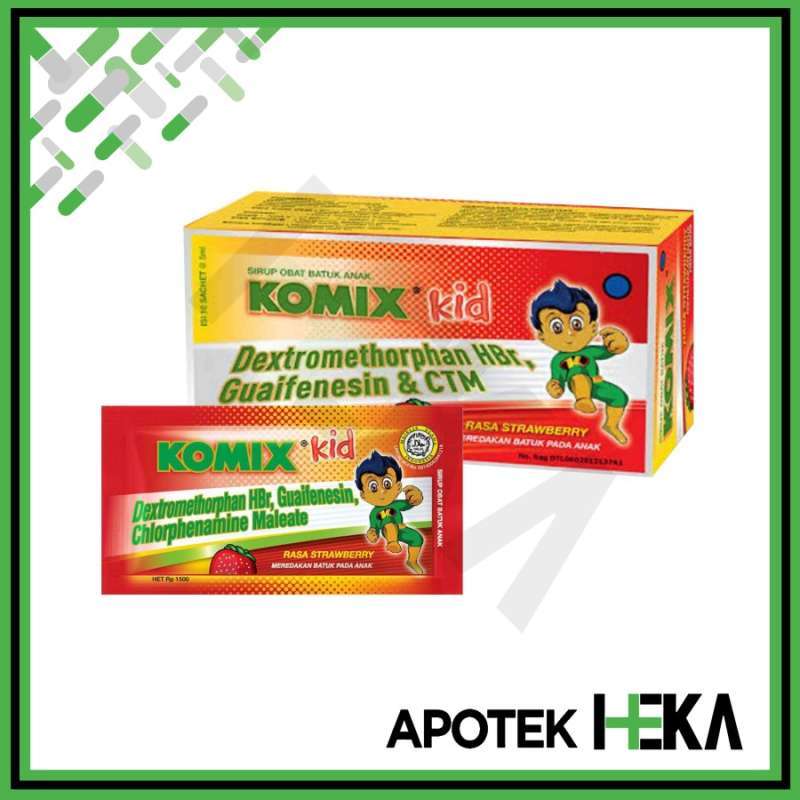 Jual Komix Kid OBH Cair Box isi 10 Sachet - Sirup Obat Batuk Anak di ...