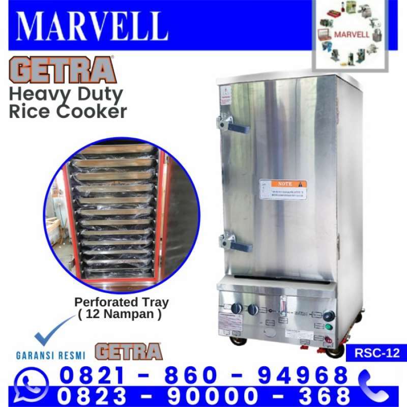 Promo MESIN PEMASAK NASI GAS GETRA RSC-12 RICE STEAMER (COOKER) HEAVY DUTY Diskon 2% di Seller ...