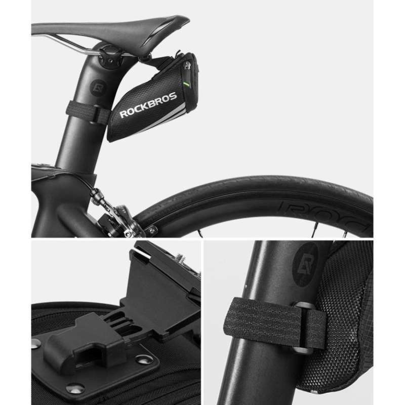 Jual Rockbros Tas Sepeda Mini Bicycle Saddle Rear Bag - C28 - Black Di ...