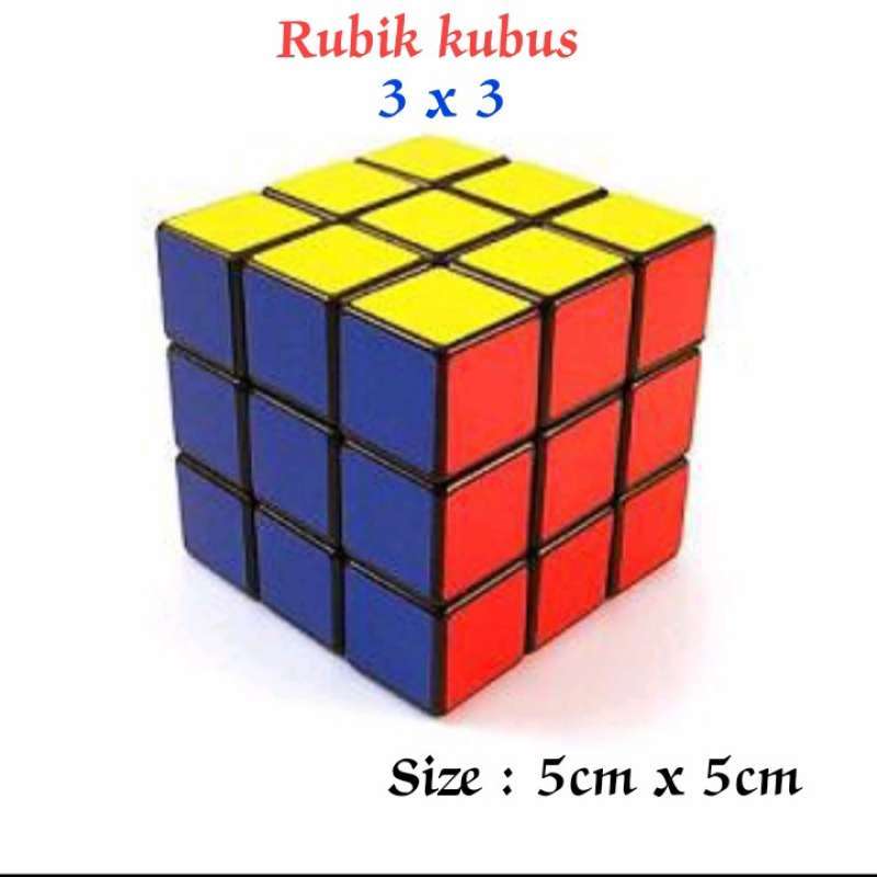 Promo Mainan rubik kubus murah 3x3 Size 5cm x 5cm bahan plastik Diskon ...