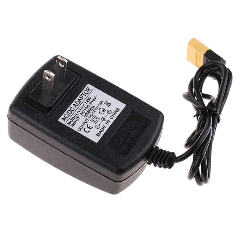 Jual AC to DC Power Adapter 12V 3A XT60 Plug for 1s Lipo Battery ...