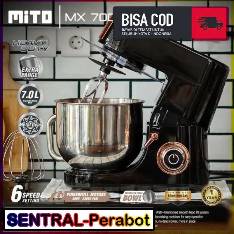Promo Maxi Mixer MITO MX 700 Stand Mixer 7 Liter Heavy Duty Mx700 ...